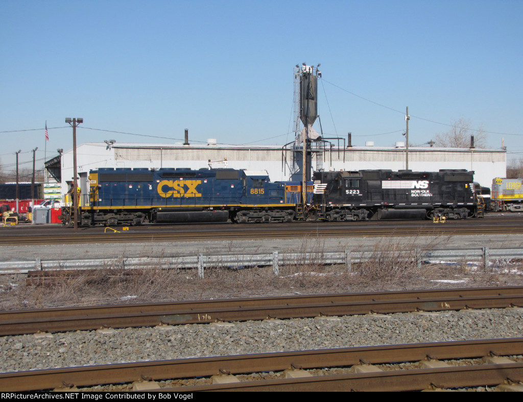 CSX 8815 and NS 5223